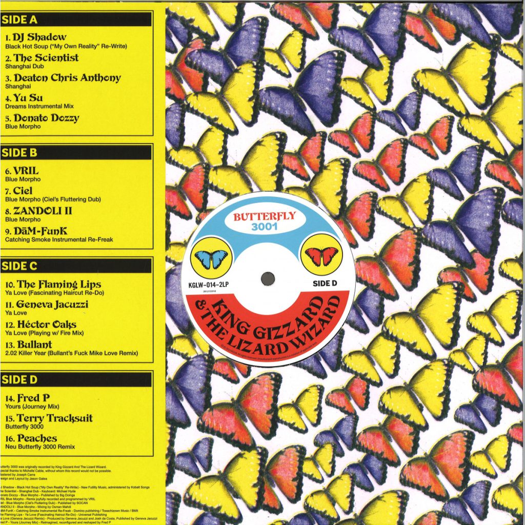 King Gizzard & The Lizard Wizard – Butterfly 3001 2LPs - The Vinyl Room